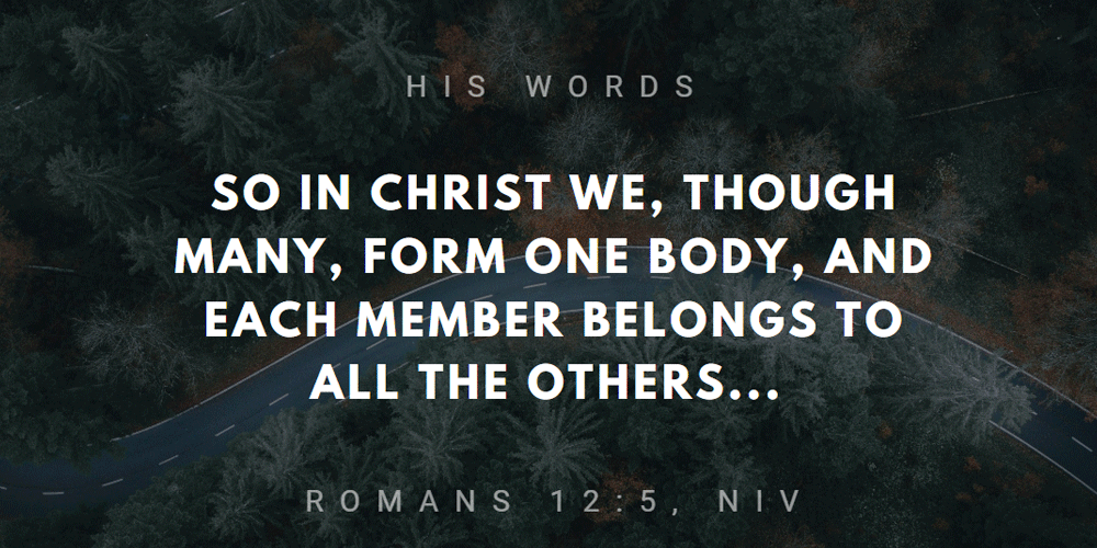 Romans 12 5 Niv